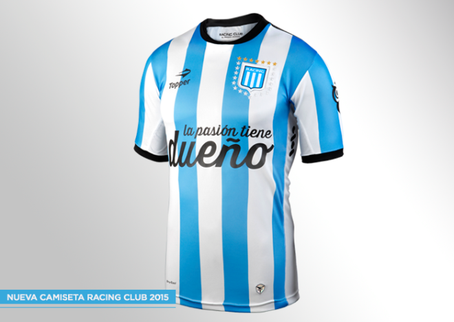 Nuevas camisetas Racing Topper 2015 - Marca de Gol