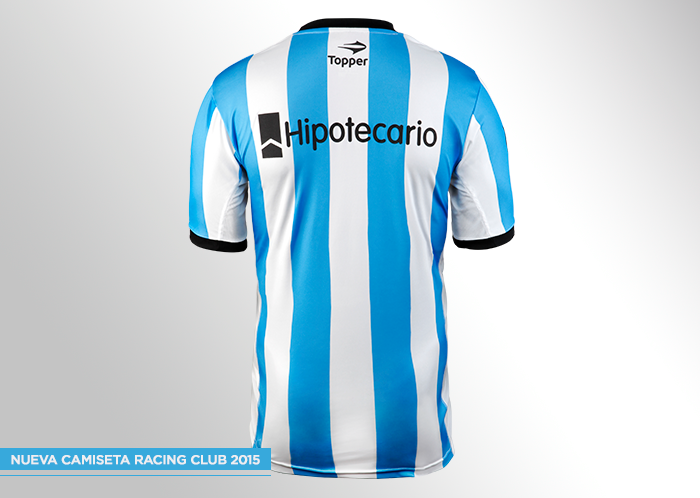 Nuevas camisetas Racing Topper 2015 - Marca de Gol