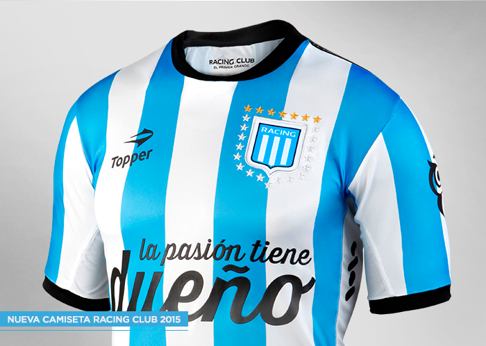 Nuevas camisetas Racing Topper 2015 - Marca de Gol