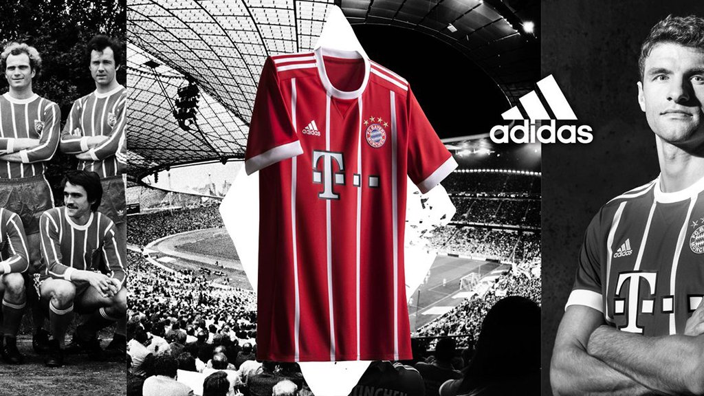 Bayern Munich adidas Home Kit 2017/18 - Marca de Gol