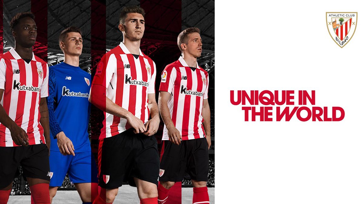 Camiseta titular New Balance del Athletic Club 2017/18 - Marca de Gol Camiseta titular New Balance del Athletic Club 2017/18 - Marca de Gol