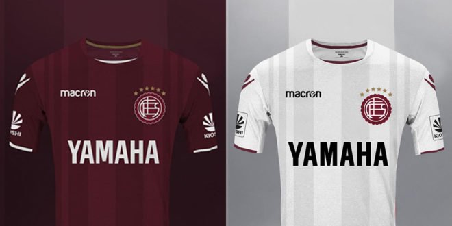 Camisetas Macron de Lanús 2018 -- Marca de Gol