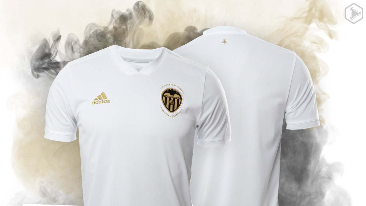 Camiseta adidas Centenario del Valencia CF 2018 - Marca de Gol