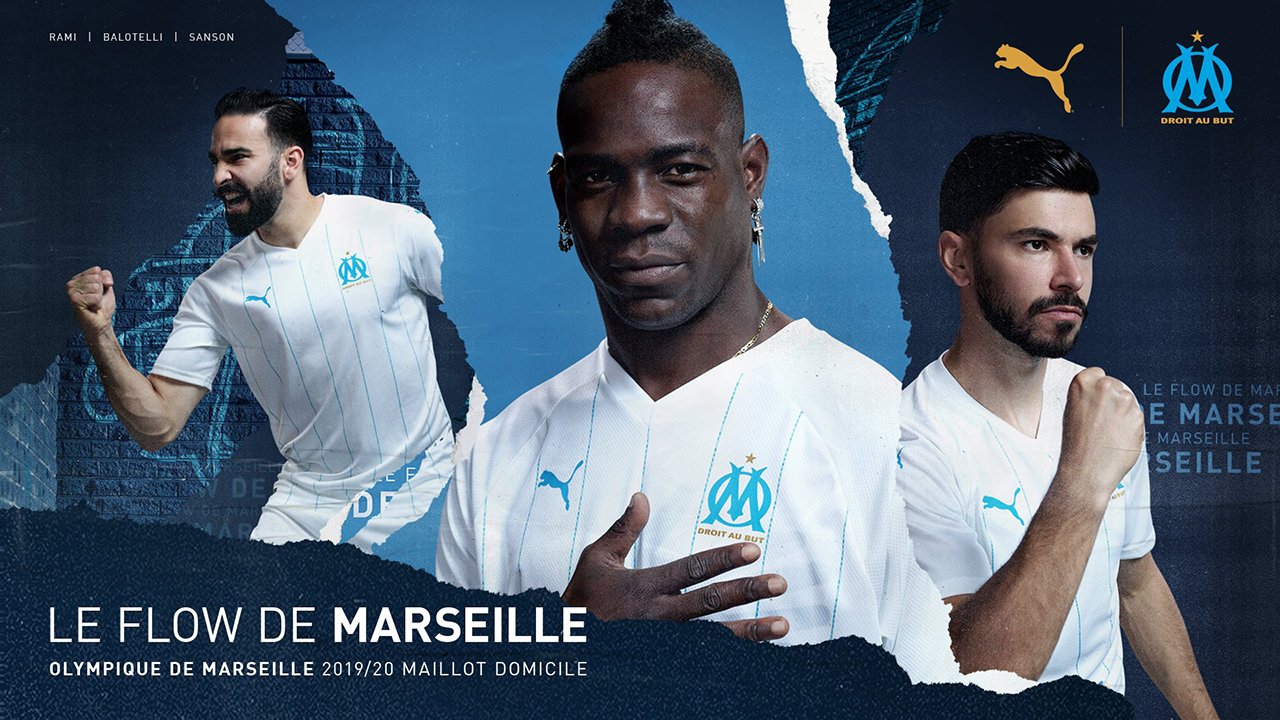 Olympique Marseille PUMA Home Kit 2019/20 - Marca de Gol